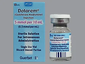 Dotarem (gadoterate meglumine) dosing, indications, interactions ...