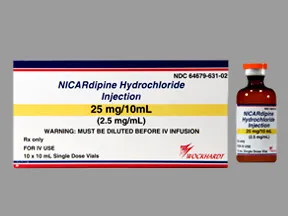Cardene, Cardene IV (nicardipine) dosing, indications, interactions ...