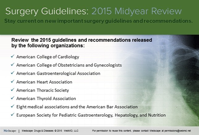 Surgery Guidelines: 2015 Midyear Review