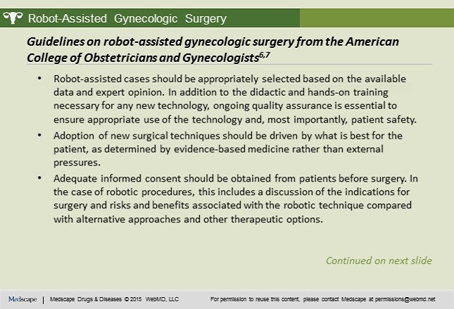 Surgery Guidelines: 2015 Midyear Review