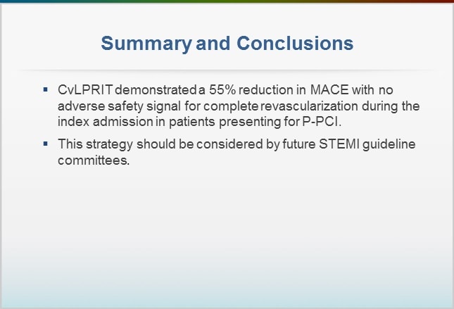 The Complete Versus Lesion-Only Primary PCI Trial: CvLPRIT