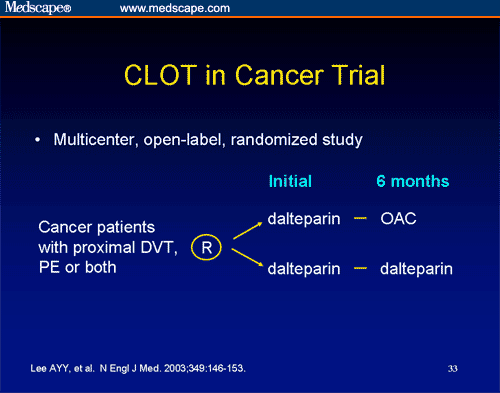 Reducing Thrombotic Risk in Cancer Patients (Live Web Conference)