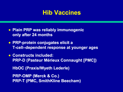 Impact of Conjugate Vaccines on Paediatric Disease