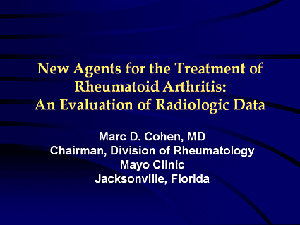 New Standards of Care for Rheumatoid Arthritis