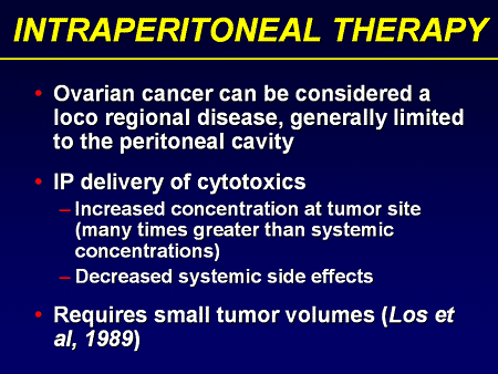 Treatment of Epithelial Ovarian Cancer