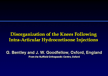 Opposing Views in the Treatment of OA of the Knee
