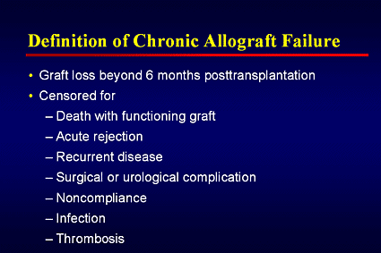 Current Concepts in Long Term Renal Allograft Surviva