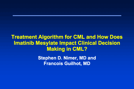 Controversies in the Management of CML