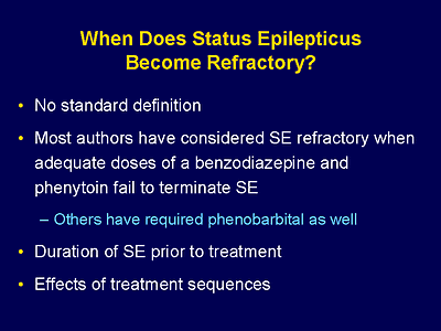 Special Challenges in Status Epilepticus