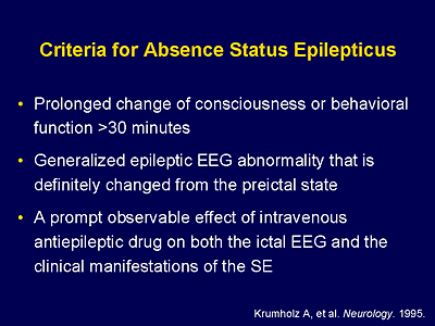 Special Challenges in Status Epilepticus