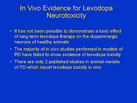 Levodopa: Why the Controversy?
