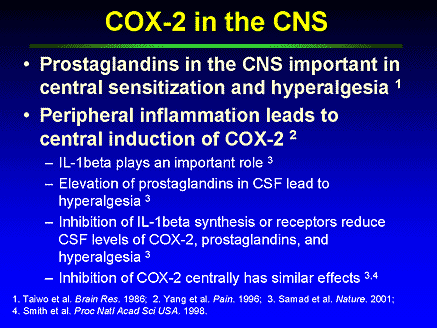 New Insights Into COX-2 Specific Inhibition for Pain and Arthritis Therapy