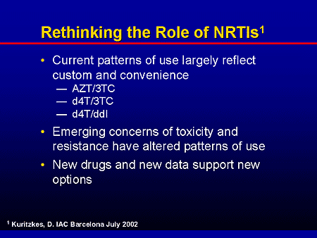 Science and ART: Optimizing the Use of NRTIs/NtRTIs in HIV Therapy