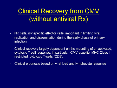 New Therapeutic Options in CMV Infection