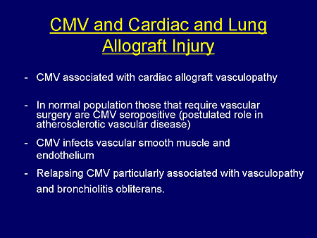 New Therapeutic Options in CMV Infection