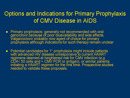 New Therapeutic Options in CMV Infection