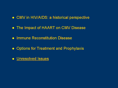 New Therapeutic Options in CMV Infection