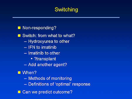 Changing Paradigms in the Treatment and Monitoring of CML