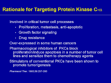 Anti-Sense Molecule Targeted to Protein Kinase C