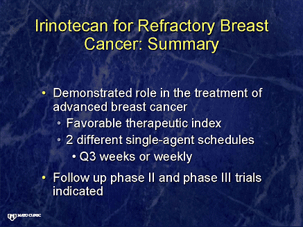 Novel Agents for the Treatment of Refractory Breast Cancer