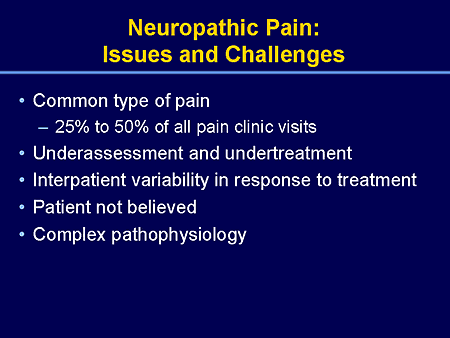 Managing Neuropathic Pain: New Approaches For Today's Clinical Practice