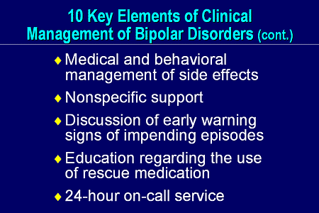 An Integrated Approach to the Management of Bipolar Disorder: An ...