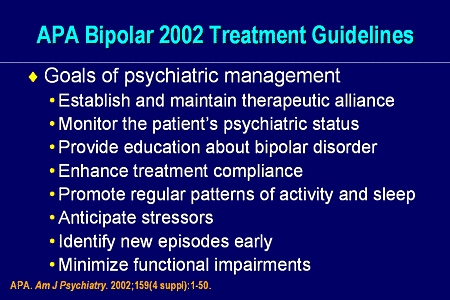 An Integrated Approach to the Management of Bipolar Disorder: An ...