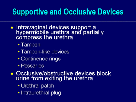 New Horizons in Stress Urinary Incontinence Treatment