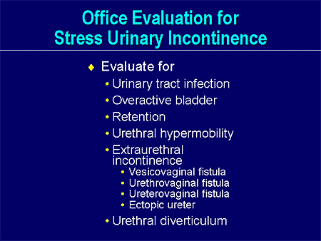 New Horizons in Stress Urinary Incontinence Treatment