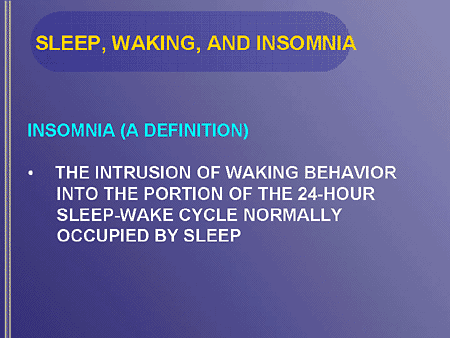 Insomnia and Beyond: The Neurochemical Basis for Targeted Sleep ...