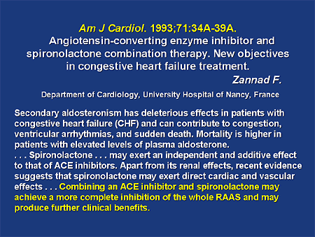 The Evolution of Heart Failure Management: The Role of Aldosterone