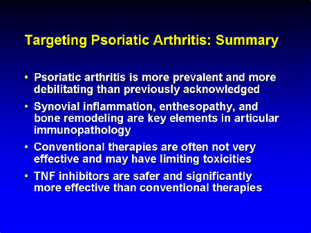 New Horizons in TNF Inhibition - Topic 2: Targeting Psoriatic Arthritis