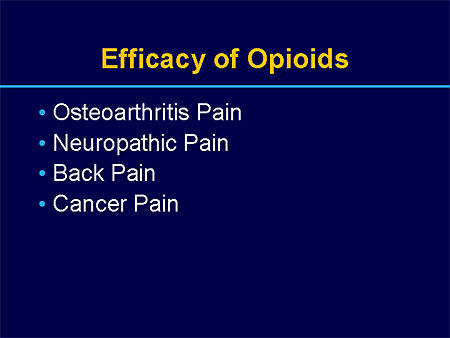 Opioid Analgesia: Practical Treatment of the Patient With Chronic Pain