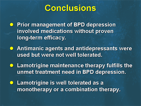 Stabilizing Depression in Bipolar Disorder