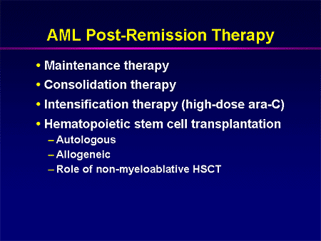 Evolving Therapeutic Options for Acute Myeloid Leukemia