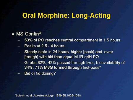 Effective Opioid Therapies Across The Spectrum Of Chronic Pain
