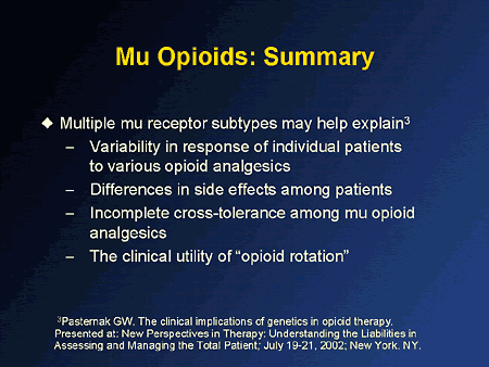 Effective Opioid Therapies Across The Spectrum Of Chronic Pain