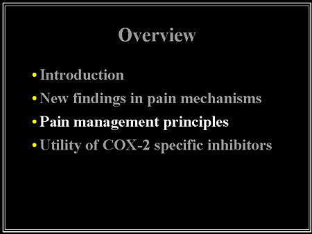 A Primer on Pain Management: Optimal Therapy for the Patient in Pain