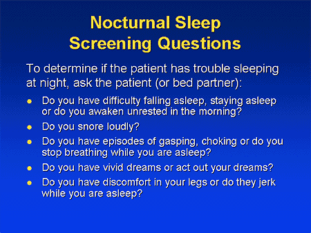 Awake and Involved II: Addressing Excessive Daytime Sleepiness and ...