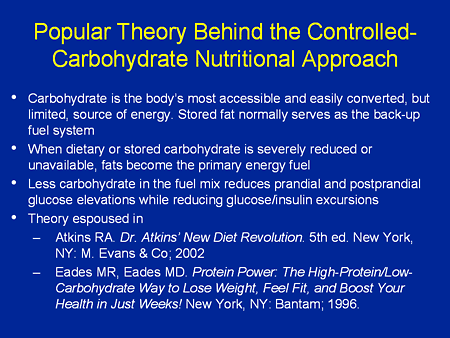 The Impact of Controlled-Carbohydrate Nutritional Approaches on Weight ...