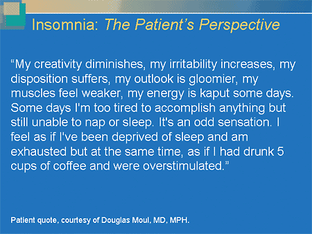 Exploring the True Morbidity of Insomnia