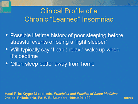 Exploring the True Morbidity of Insomnia