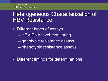 Highlights From the Summit on HBV Resistance