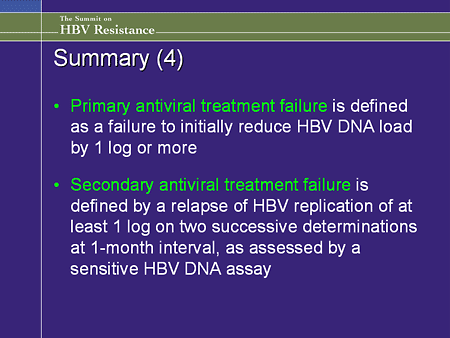 Highlights From the Summit on HBV Resistance