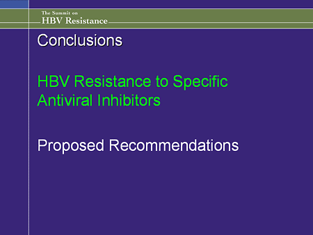 Highlights From the Summit on HBV Resistance