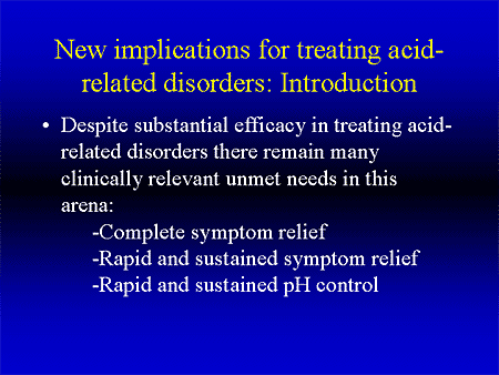 New Implications for Treating Acid-Related Diseases