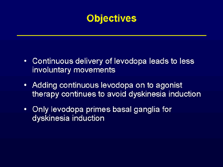 Levodopa-Continuous Dopaminergic Stimulation in the Treatment of ...