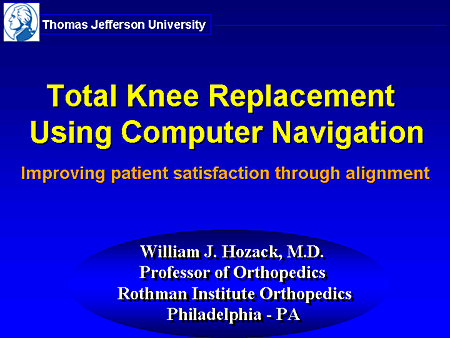 Clinical Counterpoints: New Techniques in Total Knee Arthroplasty and ...
