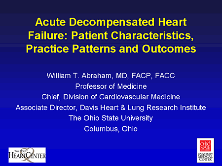 Heart Failure Management 2005 and Beyond: Current Status, Emerging ...