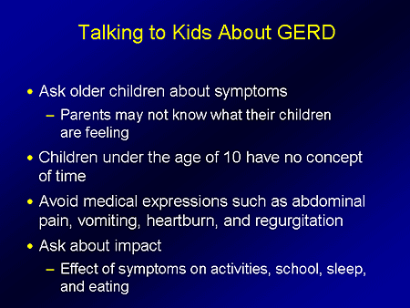 Pediatric GERD: A Problem-Based Approach to Understanding Treatment